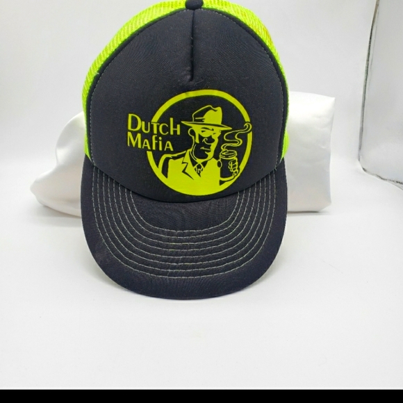 Dutch Bros | Accessories | Dutch Bros Dutch Mafia Trucker Hat Neon ...
